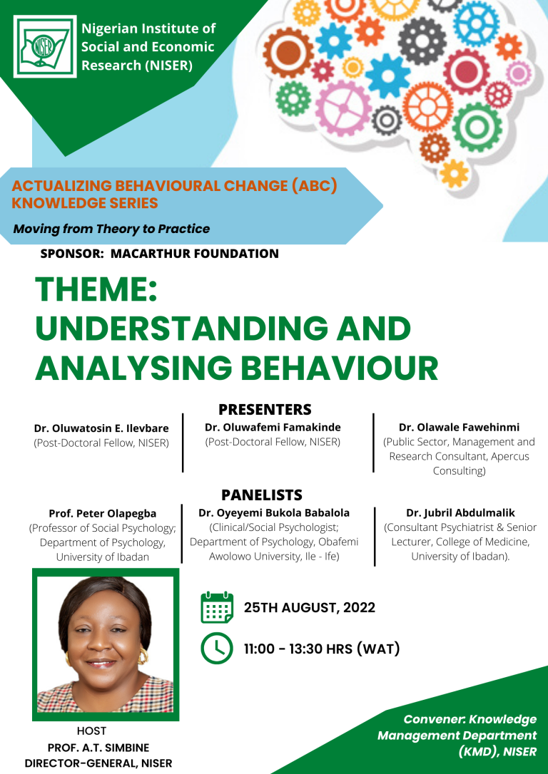 BEHAVIOUR CHANGE KNOWLEDGE CENTRE - NISER